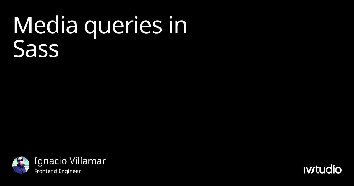 Media queries in Sass